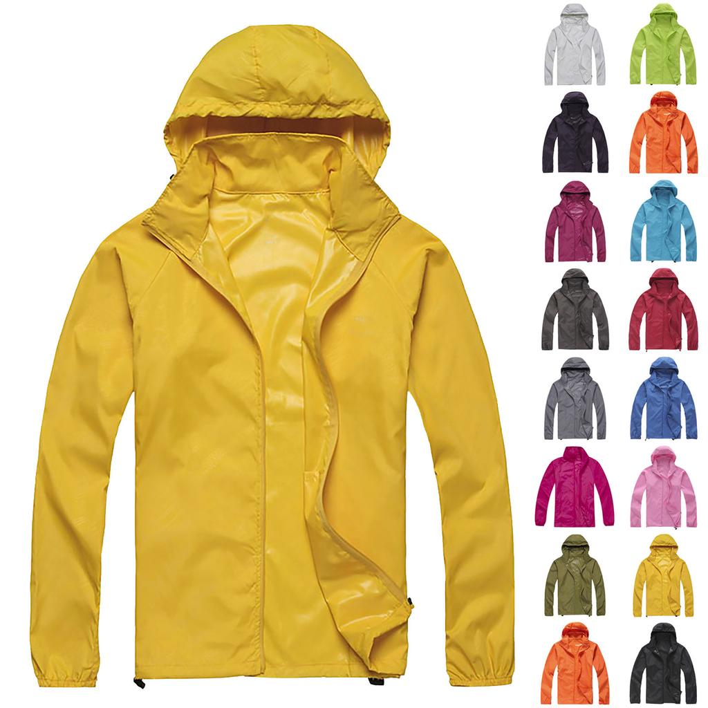 Buy [Qi]Women Men Waterproof Windproof Jacket Outdoor Sports Quick Dry ...
