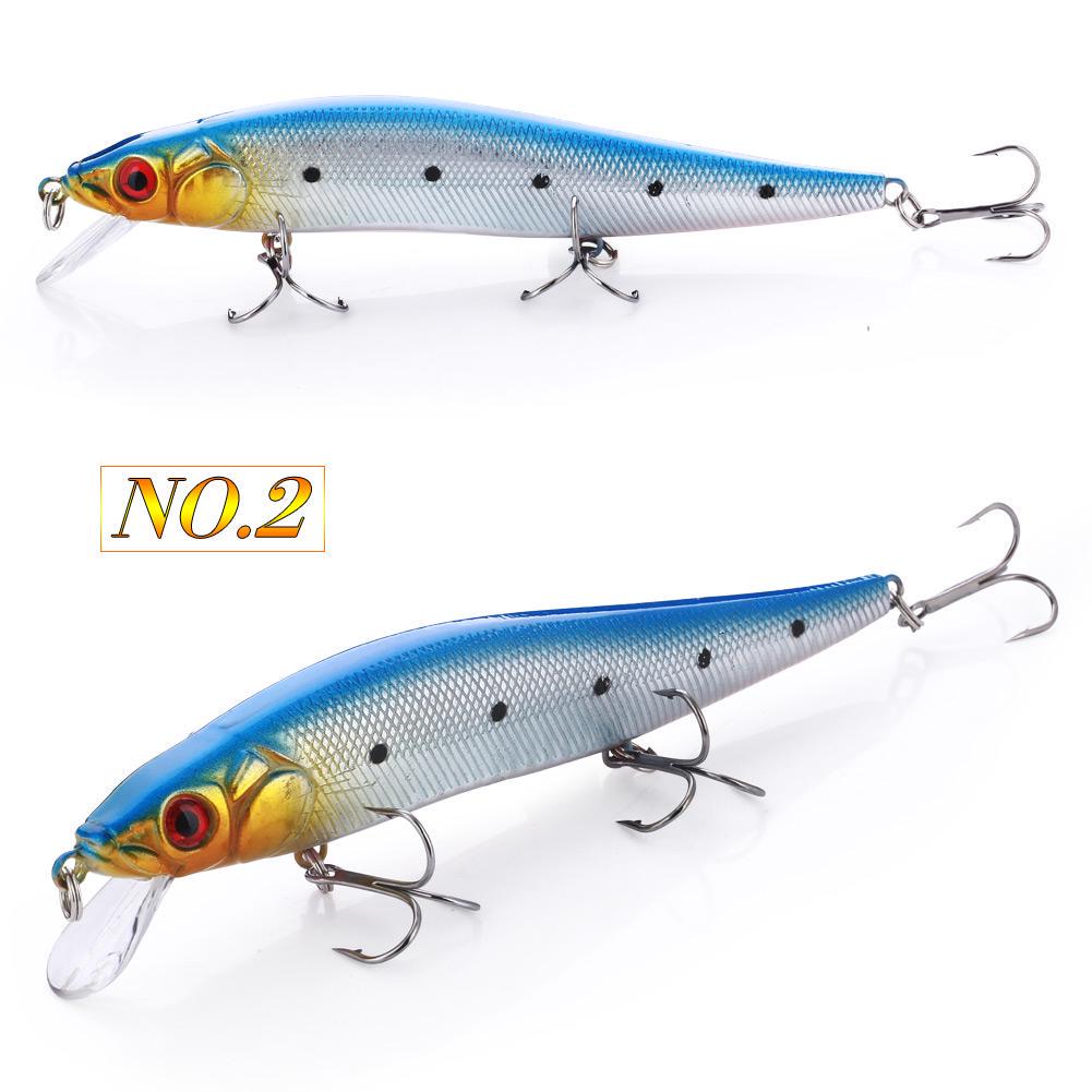 Floating Minnow Fishing Lure Laser Hard Artificial Bait 3D Eyes Fishing Wobblers Crankbait ...