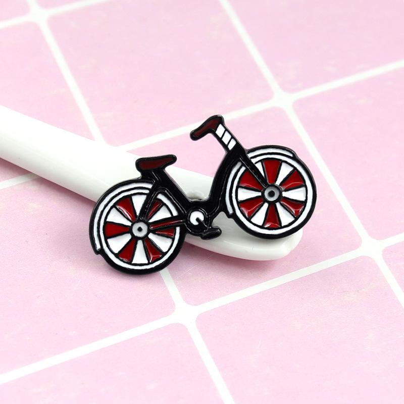 Buy I Love My Red Bicycle Pin Bike Brooch Cool Vintage Style Cyclists ...
