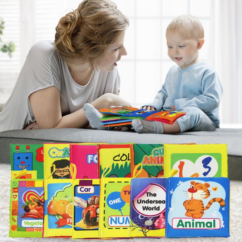 Baby Cloth Book 0-1 Year Old 2 Infant Early Education Puzzle Fun ...