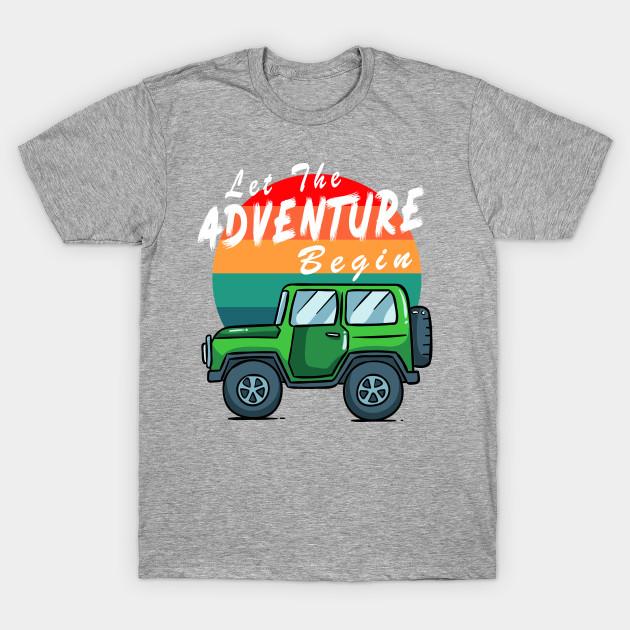 Buy Men Premium Cotton Harajuku T Shirt Let the Adventure Begin Print ...