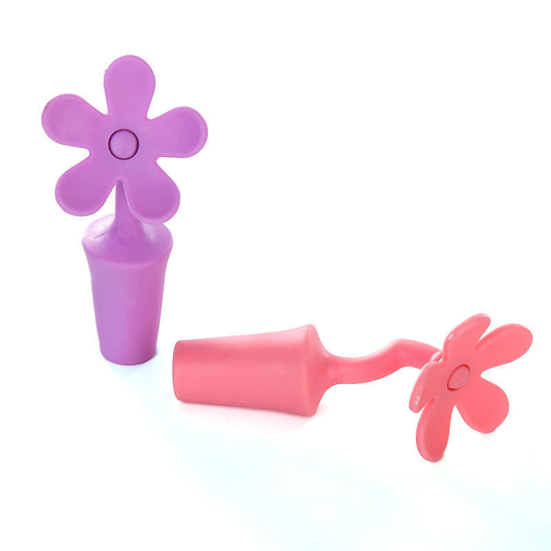 Buy Lovely Silicone Flower Bottle Stopper at affordable prices — free ...
