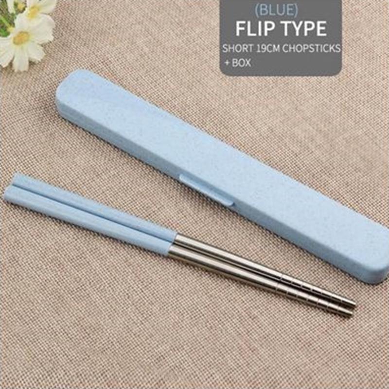 Buy 304 Stainless Steel Chinese Chopsticks Eco-Friendly Wheat Straw ...