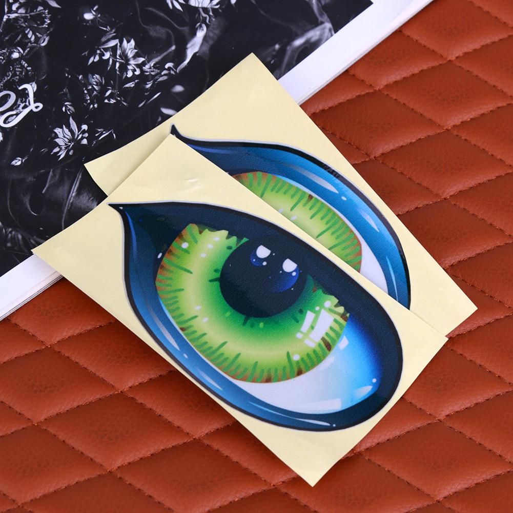 Buy 2pcs 3D Green Eye Stickers Truck Window Decal Graphics Sticker ...