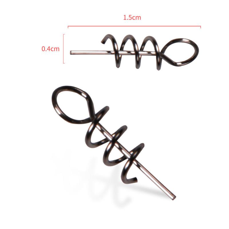 Buy Soft Lure Bait Spring Twist Lock Outdoor Fishing Crank Hook ...
