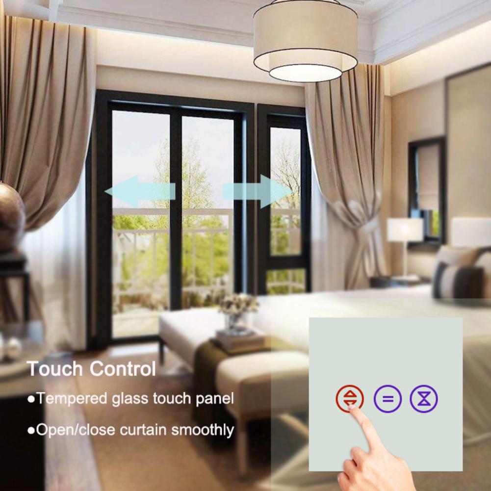Buy EU WiFi Smart Touch Curtain Switch APP Control Timing Multifunction ...