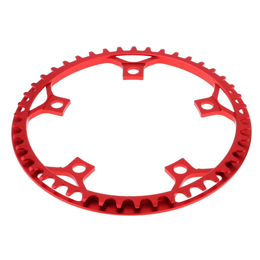 Buy 45T 47T 53T 56T 58T Chainring 130 BCD Single Speed Chain Ring Red ...