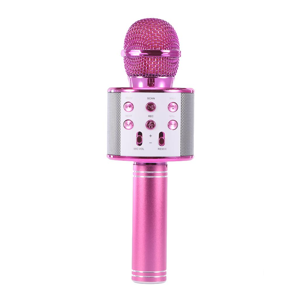 Portable WS858 Wireless Handheld USB Bluetooth Microphone KTV Player Karaoke Mic Speaker-buy at ...