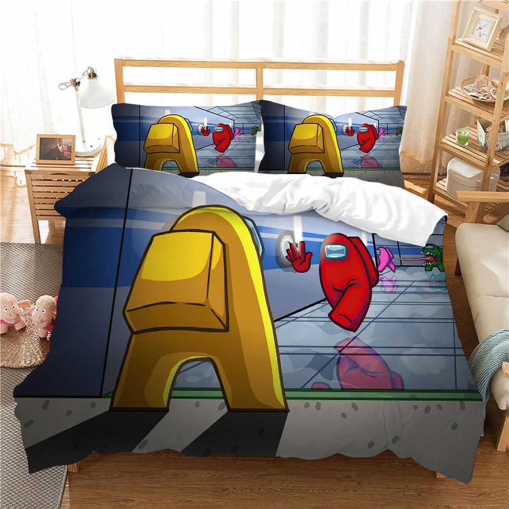 Satın alın Bedding Set Cover 3D Cute Among Us Gam Printing Single Size ...