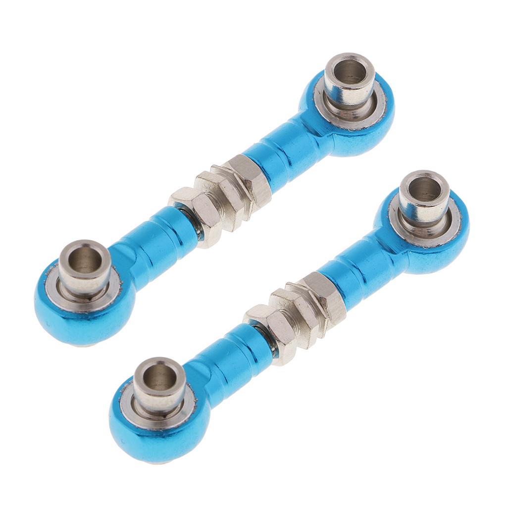 2xAdjustable Servo Linkage Pulling Steering Rods Arms for RC Car Spare ...