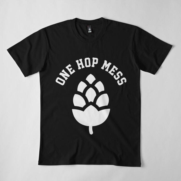 Men's Premium T-shirt 200gsm Cotton Double Yarn Tees Hops women brew ...