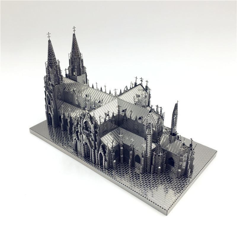 Cheap Metal Assembly Model St. Patrick's Cathedral Model Kits DIY 3D ...
