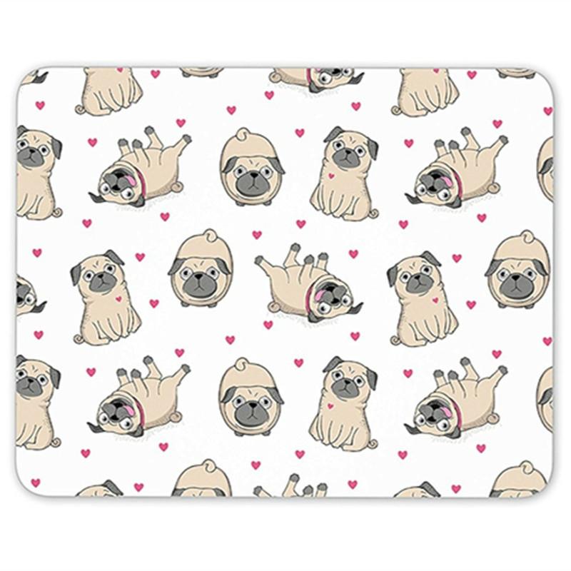 Buy Funny Pugs Mouse Mat Pad Dog Love Heart Mum Sister Gift Computer Pc ...