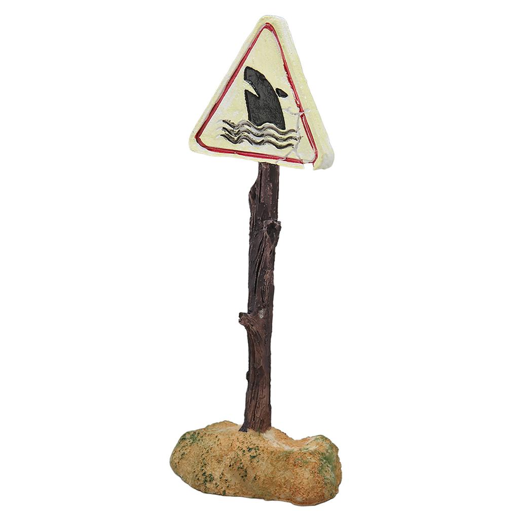Cheap Aquarium Warning Sign Decoration Funny Simulation Resin Fish Tank ...