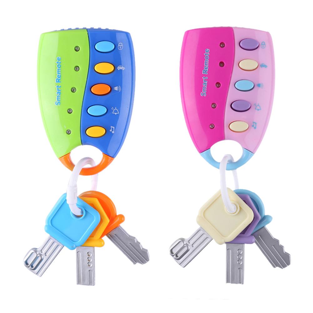 Buy Musical Car Key Toy Colorful Flash Sounds Remote Car Voices Vocal ...