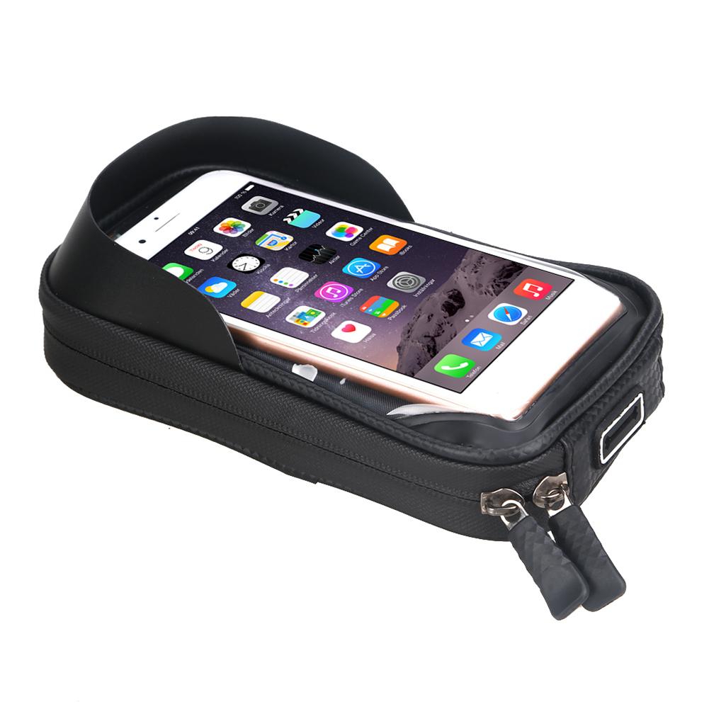 Buy MTB Bicycle Bags Front Tube Waterproof Phone Saddle Pouch Cycling ...