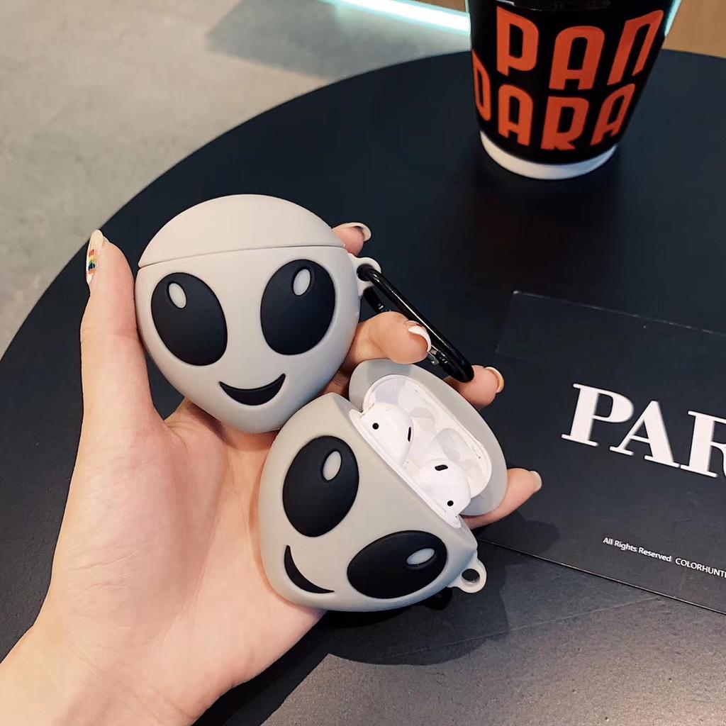 Buy Luminous Cartoon Earphone Case For Apple AirPods Silicone Charging ...