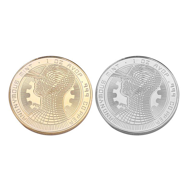 KC Coin Collection Kinds Currency Gift Anonymous Brain Commemorative ...