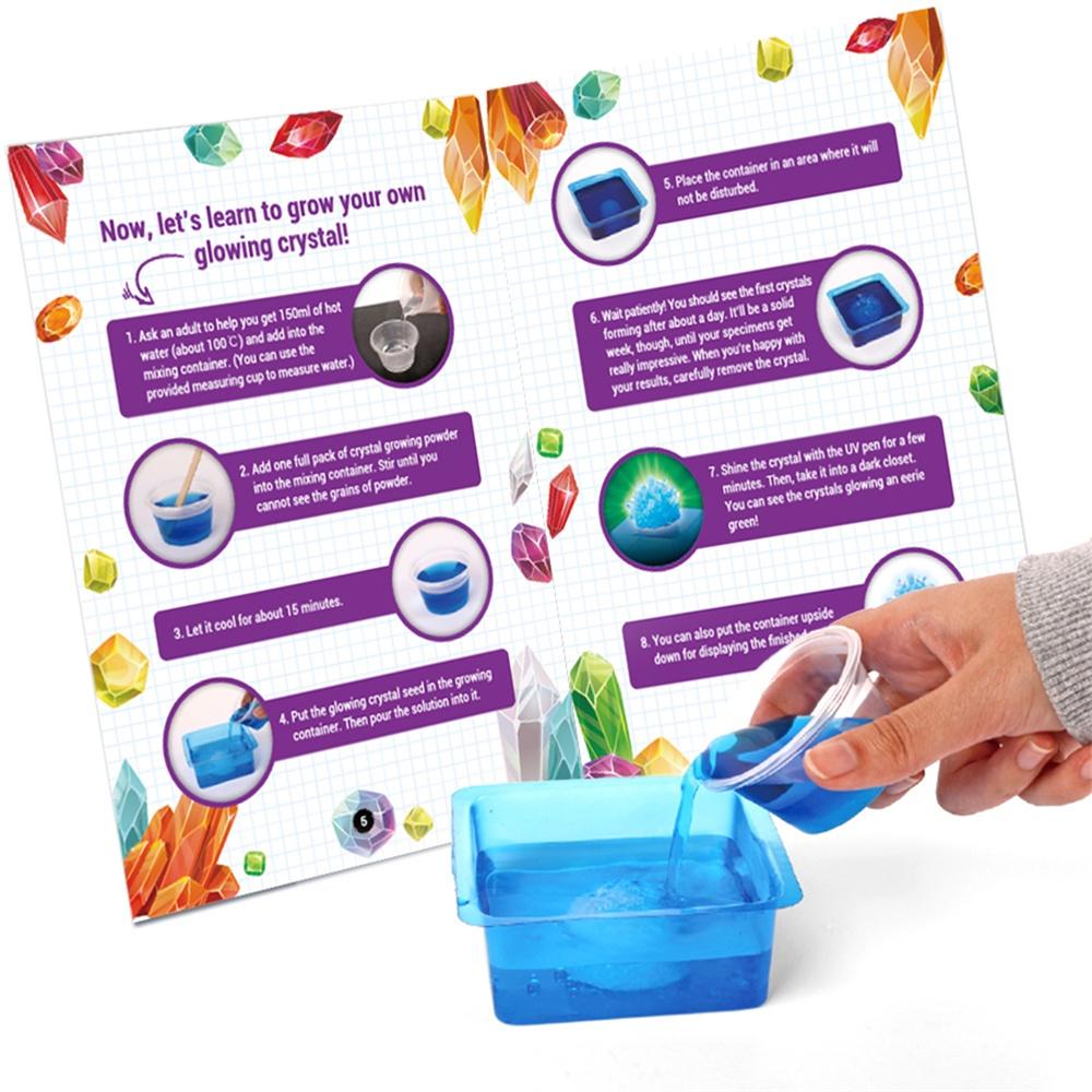 Buy Crystal Growing Science Experimental Kit, Easy DIY STEM Toys, Lab ...