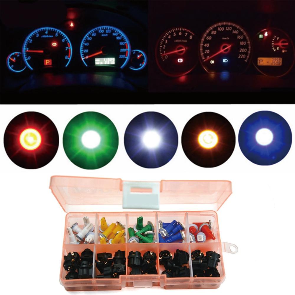 Satın alın Car Auto PC74 T5 LED Twist Socket Instrument Panel Cluster ...