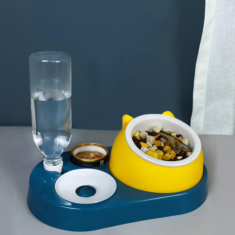 Buy Ceramic Cat Bowl with Automatic Water Drinking Pet Bowl for Cats ...