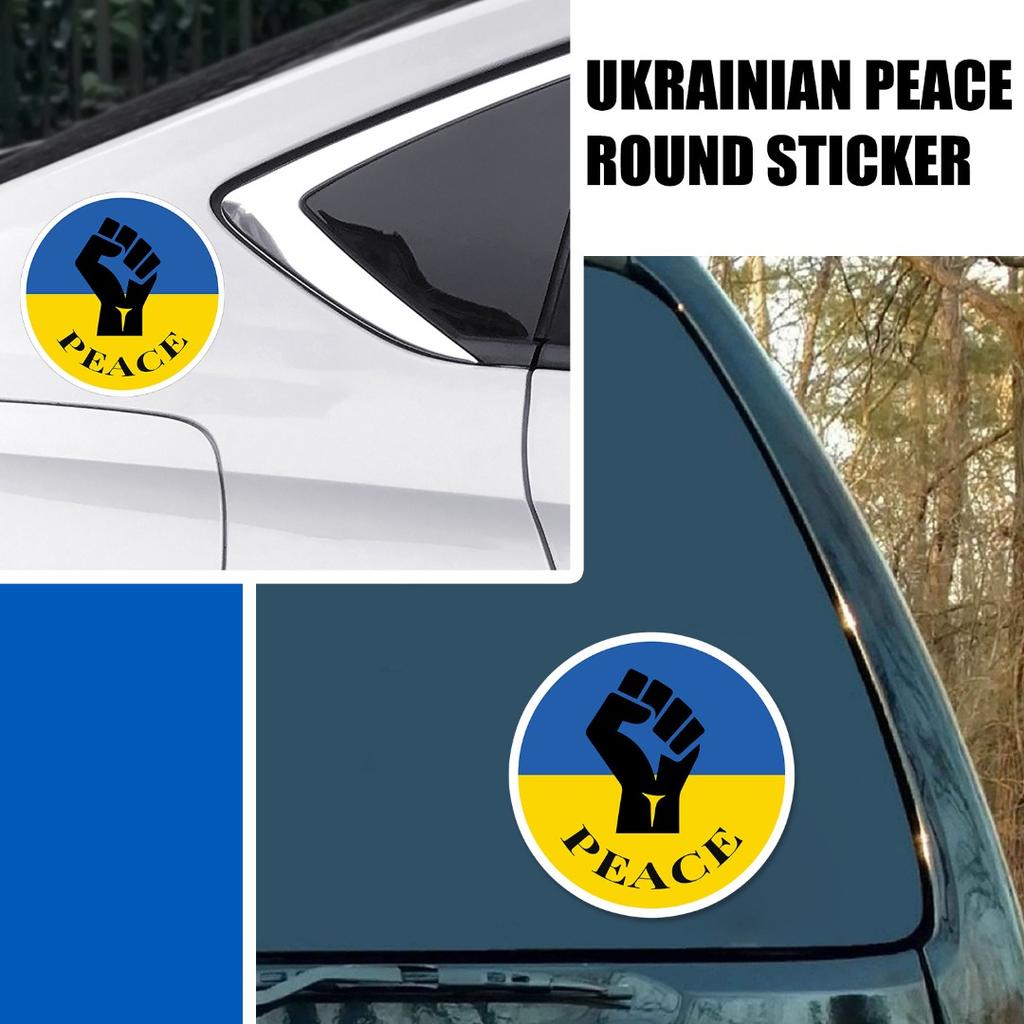 Koop Maijiabao Ukraine Flag Peace Sticker Vinyl Decal for Car Truck ...