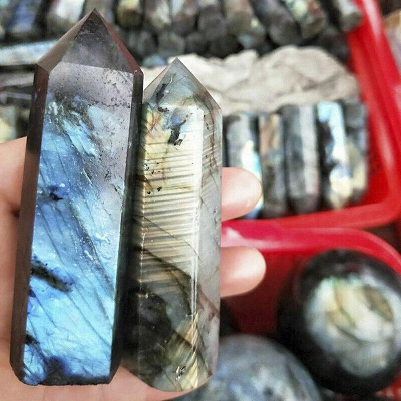 Buy 4-8CM 40 Color Natural Crystal Stone Point Wand Amethyst Opal Lapis ...