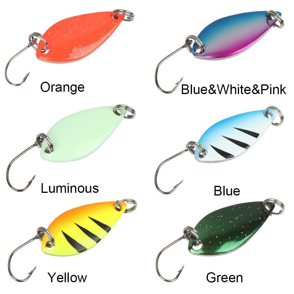 Fishing Attractor Spinner Metal Spoon Lure Sharp Hook Fishing Lure Fishing Tackle Hard Baits ...