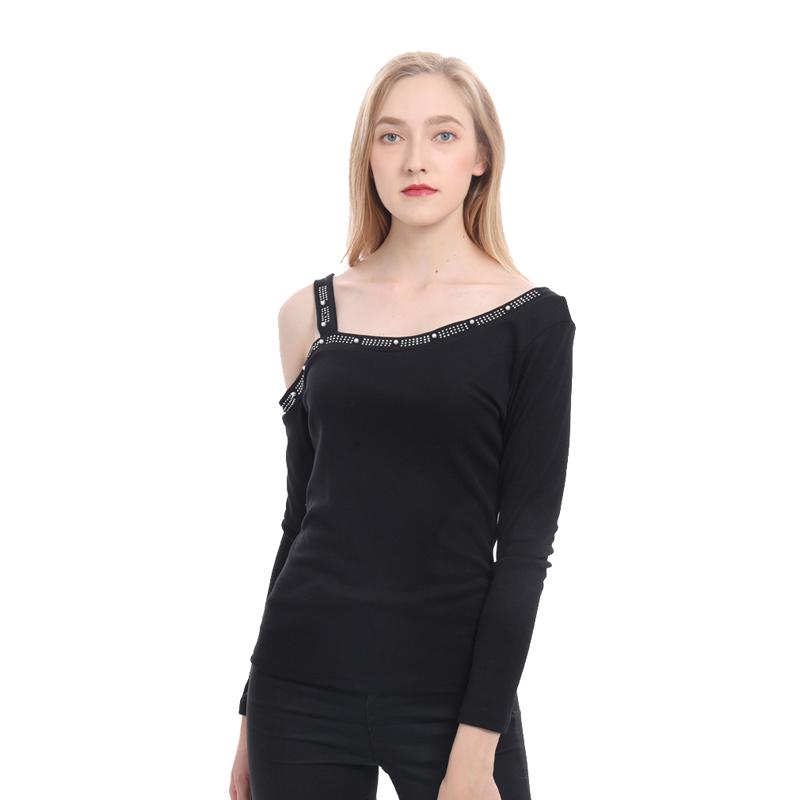 Buy Fashion Casual Women Tops Long Sleeve Bodycon Tops Blouse One ...