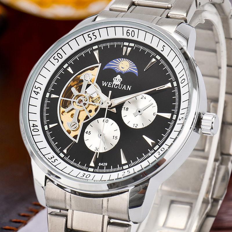 Cheap Genuine automatic mechanical watch double-sided hollow out men's ...