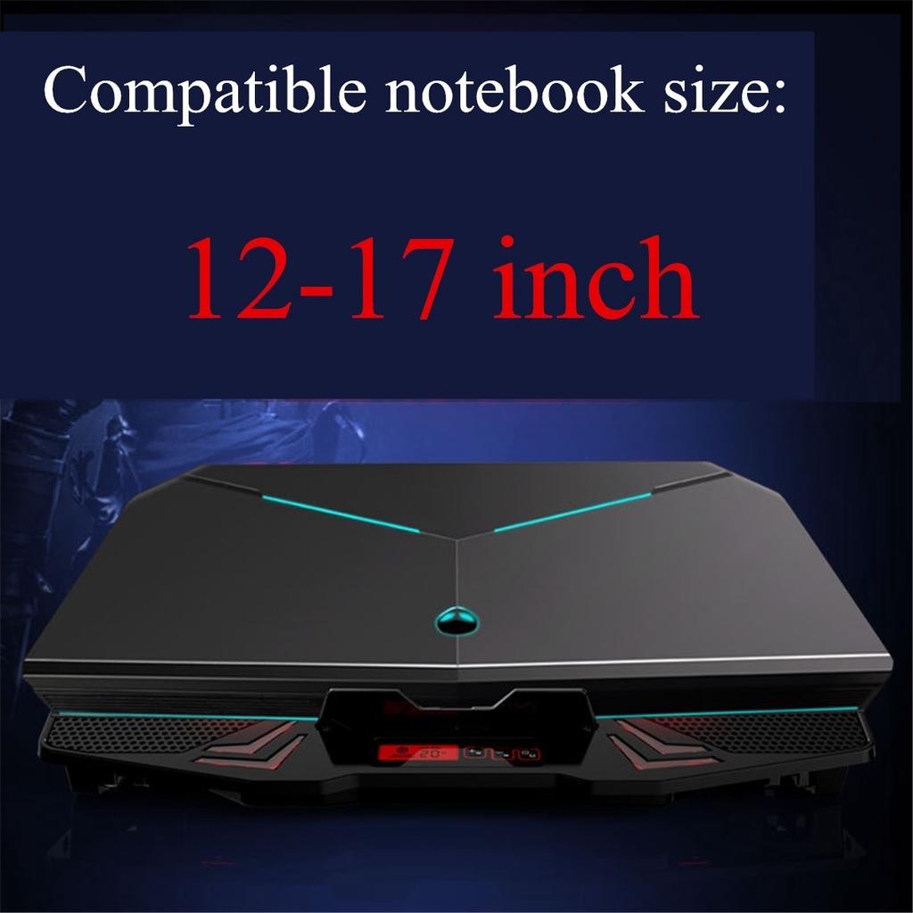 Buy 12-17 Inch Notebook Cooling Pad 5 LED Fans Touch Cooler Stand ...