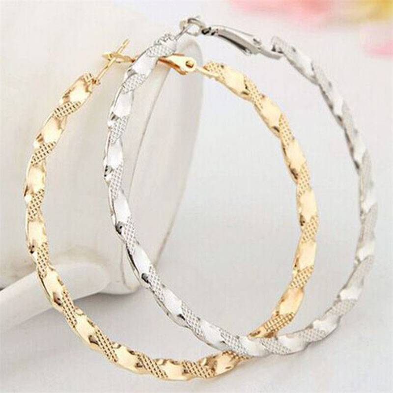 Cheap Large Big Hoop Earrings Circle Creole Chic Hoops Family Women ...