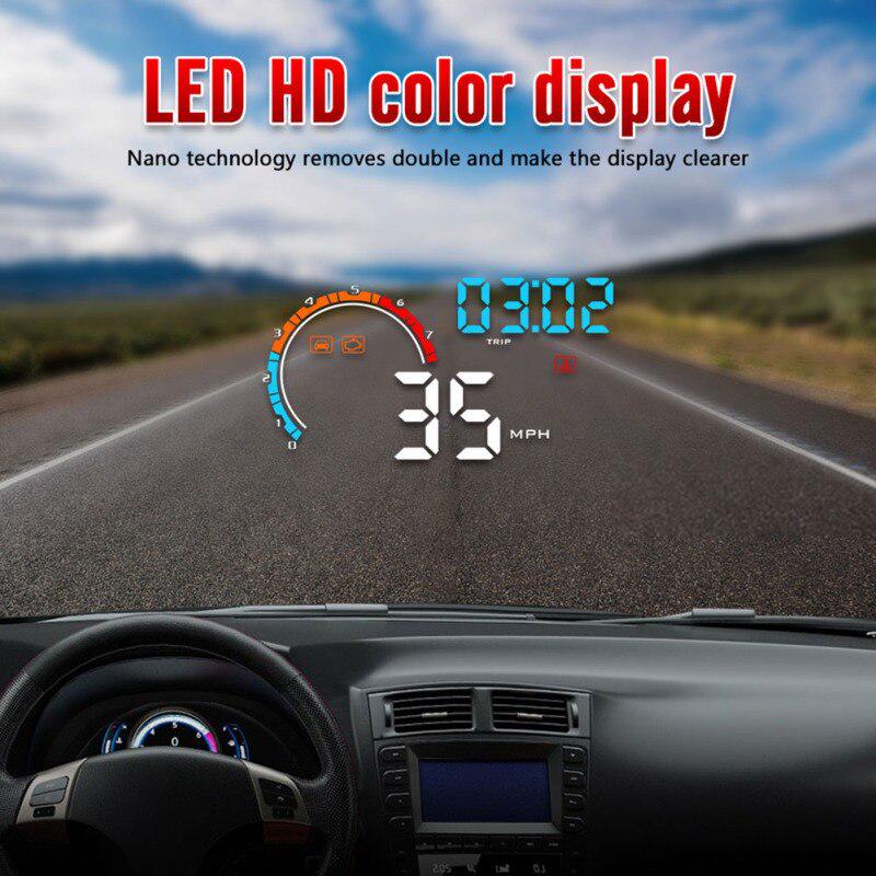 Buy Universal Car HUB OBD2/GPS Head Up Display Car Speed Projector ...
