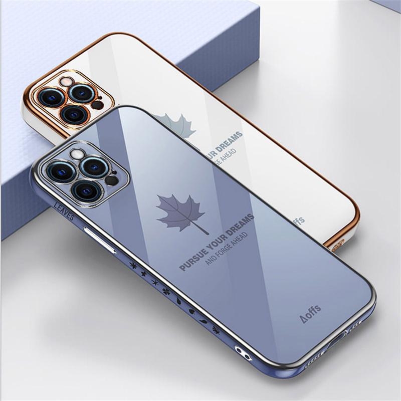 Buy Luxury Square Plating Phone Case For iPhone 13 12 Mini 11 Pro Max ...