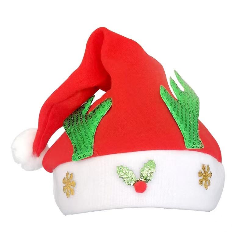 Buy Merry Christmas Hat New Year Navidad Cap Snowman ElK Santa Claus ...