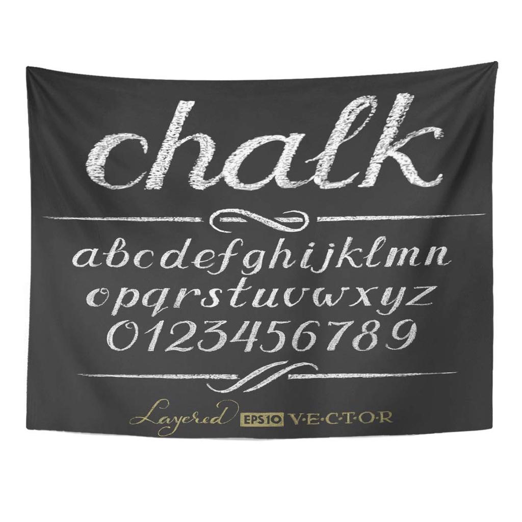 Buy Chalkboard Chalk Alphabet On Blackboard RGB Global Colors Gradients ...
