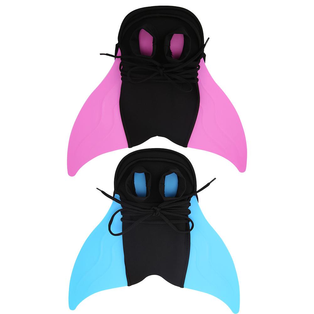 Children Outdoor Swimming Flippers Mermaid Tail Diving Monofin for Kids ...