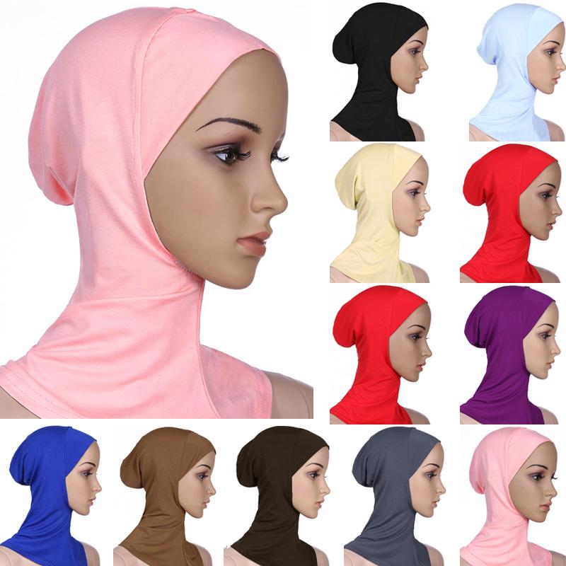 Buy Womens Under Scarf Hat Cap Bone Bonnet Hijab Islamic Neck Cover ...