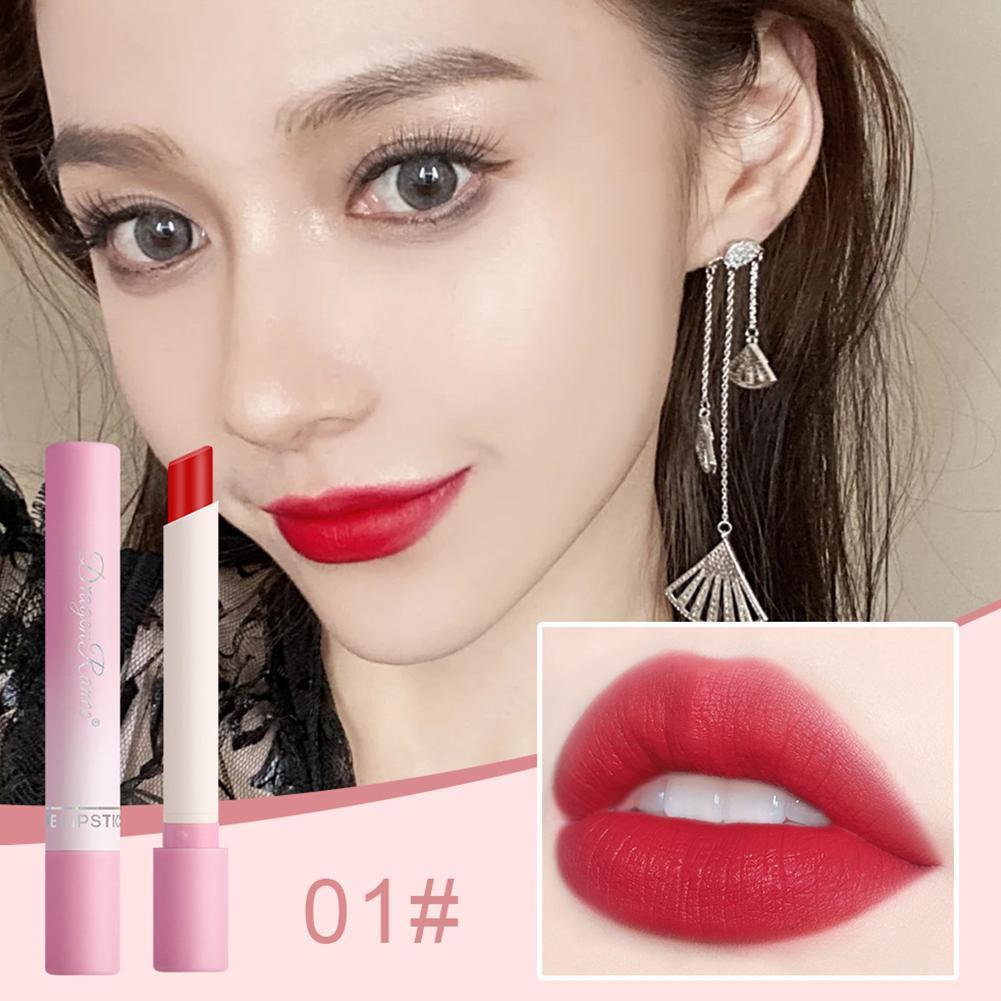Buy Velvet Matte Lipstick White Student Thin Tube Cigarette Lipstick ...