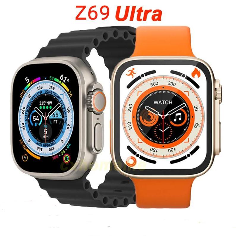 Buy Z69 Ultra Smartwatch Series 8 49MM Double Strap Waterproof Z69Ultra ...