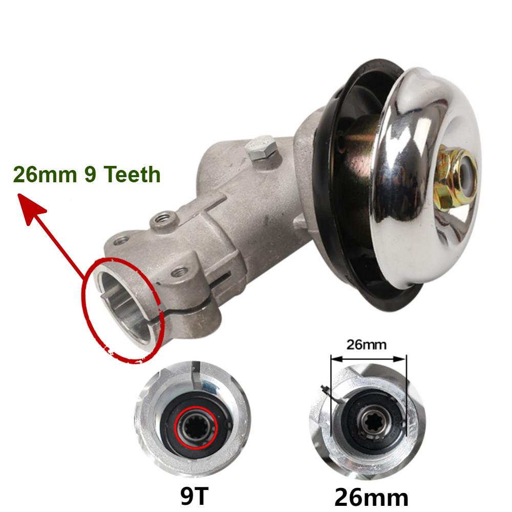 26mm 9T Strimmer Gear Head Brush Cutter Yard Tool Grass Trimmer Lawn ...