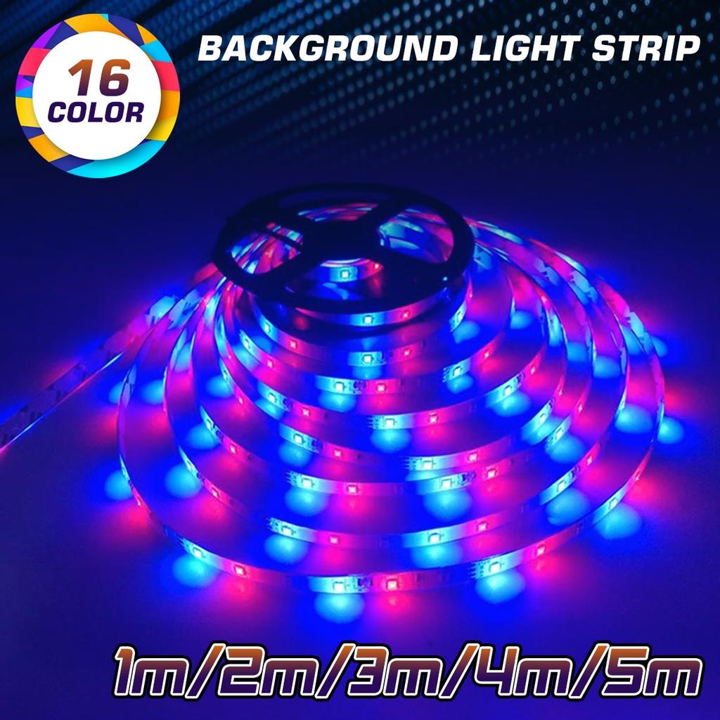 Goedkope Doersupp USB RGB LED Strip Light 16 Color DC 5V TV LED ...