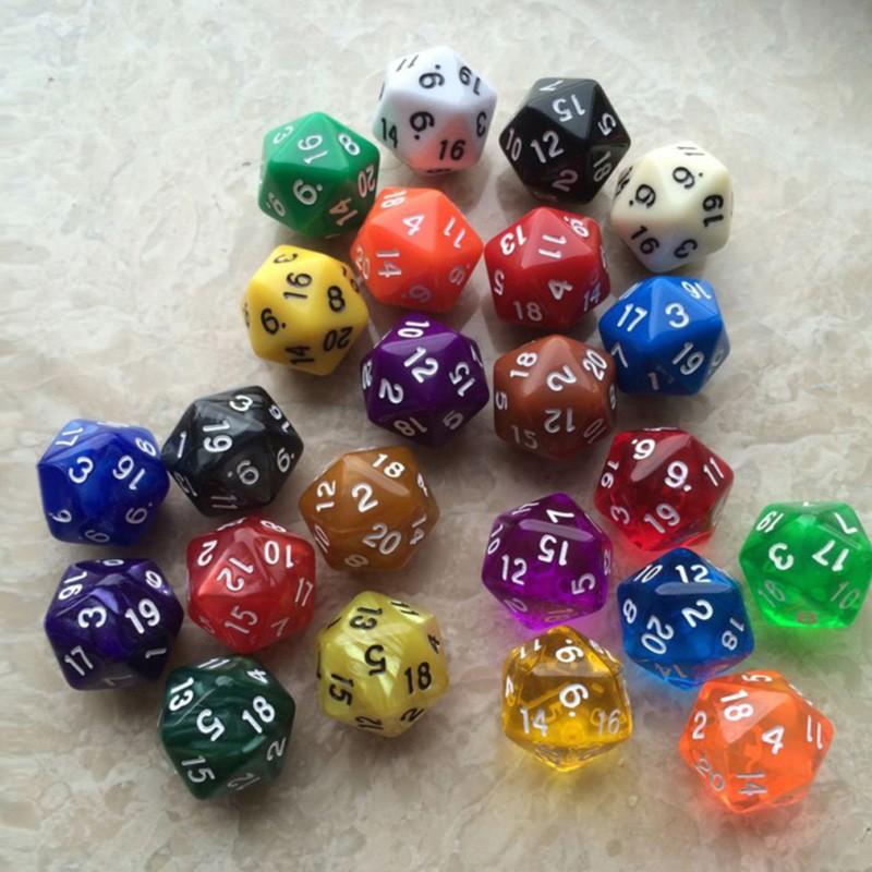 D20 Polyhedral Gaming Dice Twenty Sided Die Number 1-20 For Gaming ...