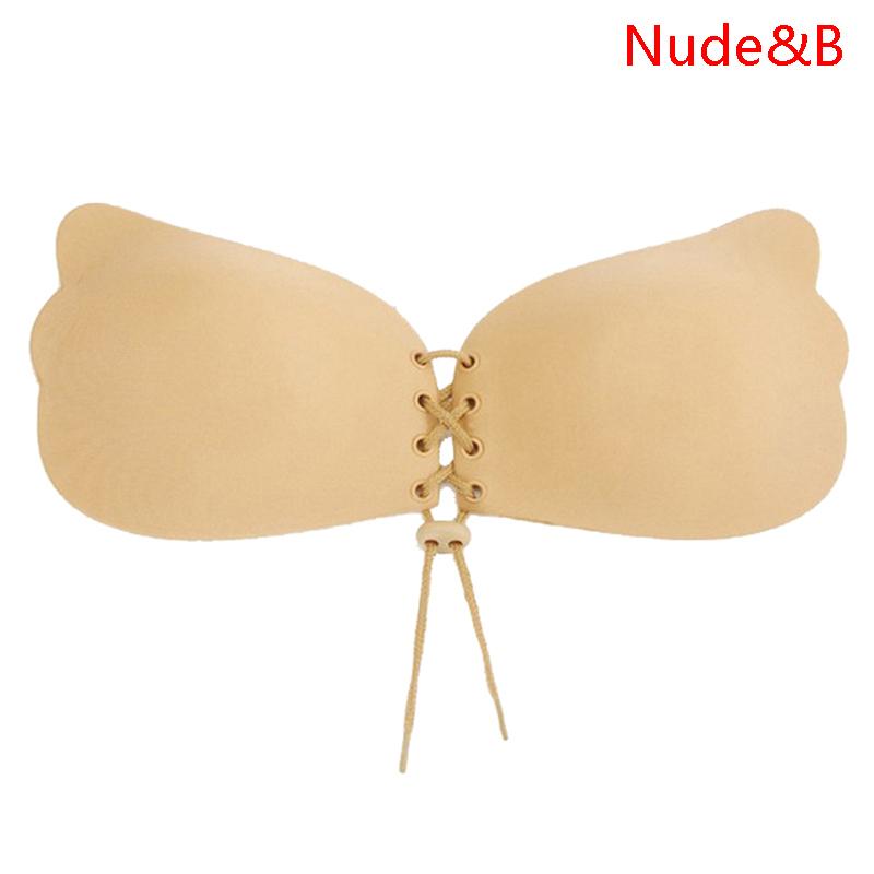 Buy Silicone Wing Drawstring Push Up Bra Self Adhesive Strapless ...