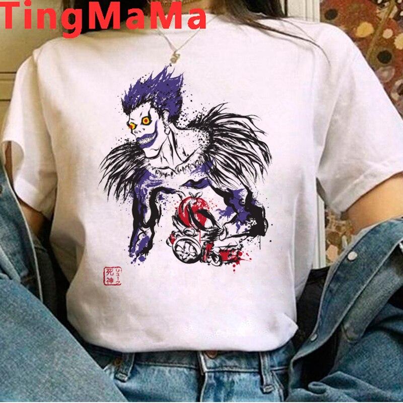 💰Köp billigt online Death Note Light Yagami T Shirt Kawaii Summer Tops ...