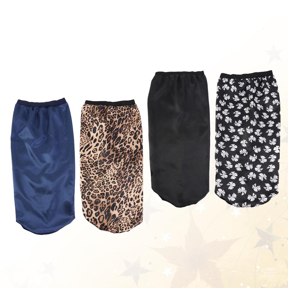 Buy 4pcs Long Hat Printing Sleeping Hat Head Wrap Nightcap Hair ...