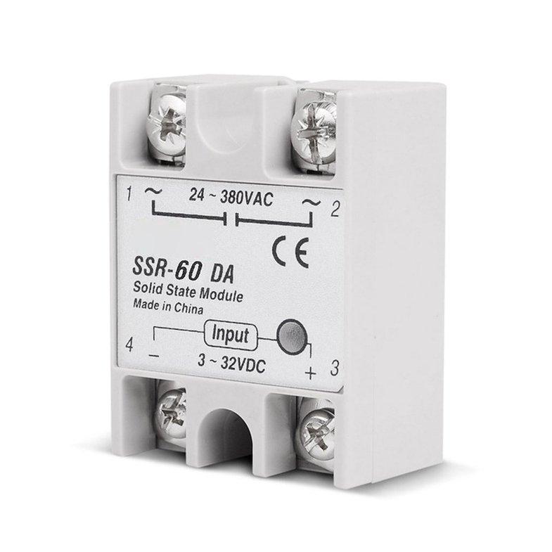 Buy Solid State Relay DC-AC Voltage 12V 3-32VDC TO 220V 24-380V AC Load ...