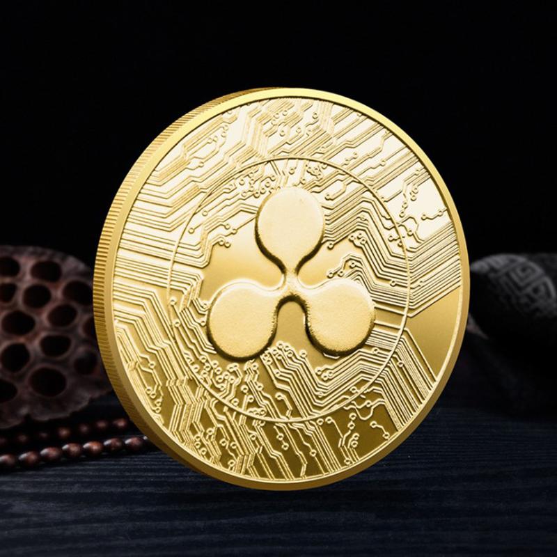 Cumpără 1Pc placat Ripple monede Xrp Crypto comemorativ Ripple Xrp ...