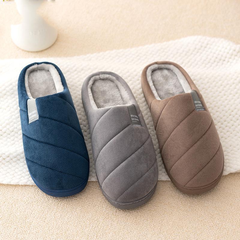 Buy Cotton Slippers Female Couples Indoor and Outdoor Anti-skid Thick ...