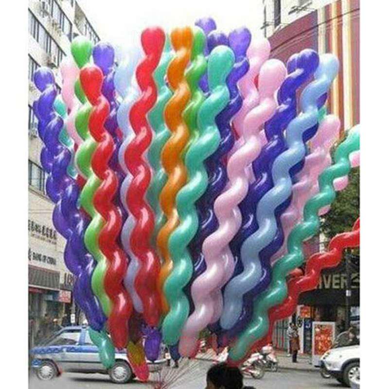 Buy 10pcs/lot Long 36inch Screw Thread Latex Balloon Float Air Balls ...